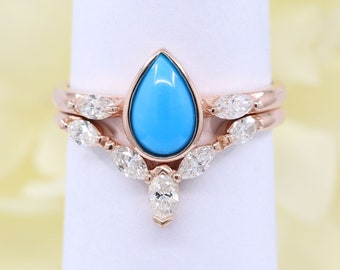 Turquoise Chevron Ring - Etsy