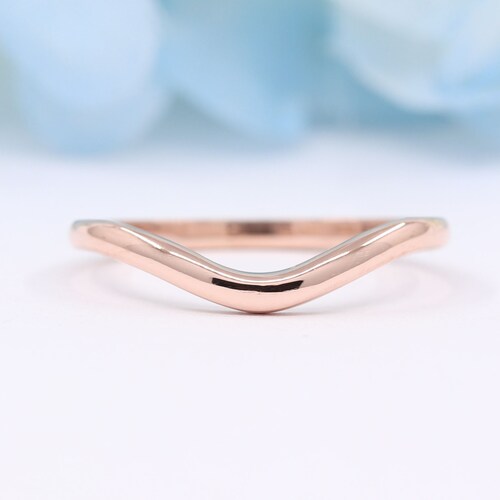 Plain Curved Wedding Ring Contour Women's Wedding Band - Etsy