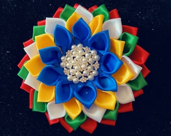 OES Flower Brooch Pin With Magnetic Backing - Etsy