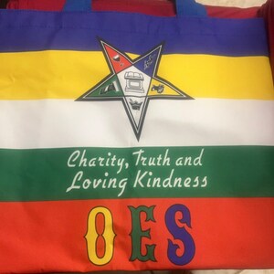 Order of Eastern Star Member Tote - Etsy