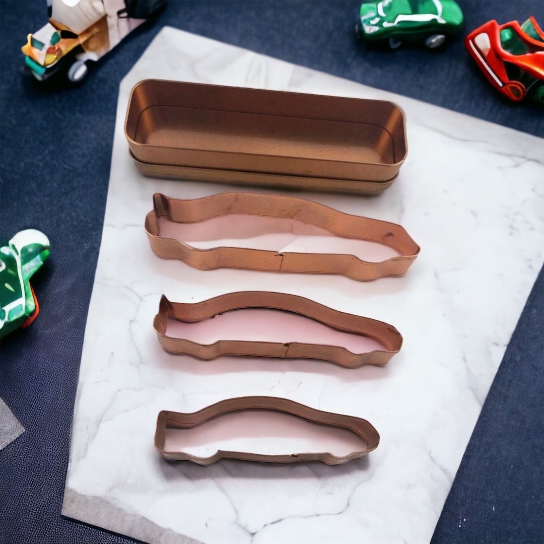 Copper Car Cookie Cutters With Case, Auto Cookie Cutters, Automobile ...