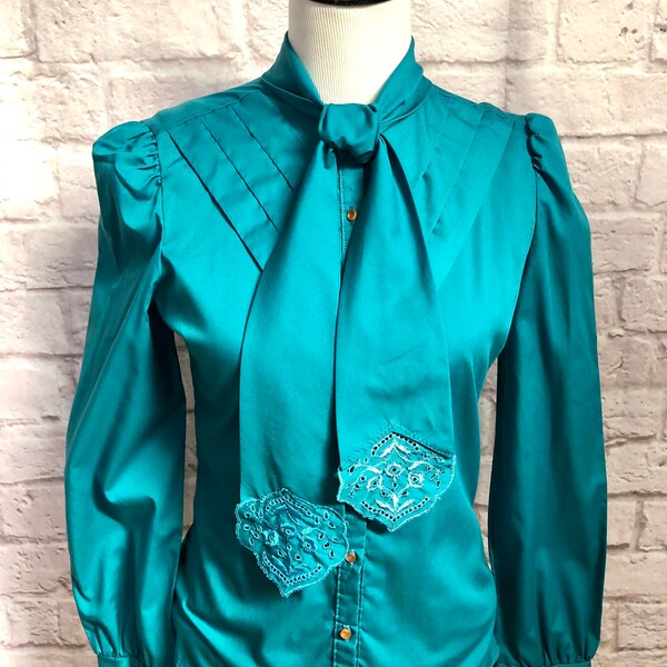 Teal Blouse - Etsy