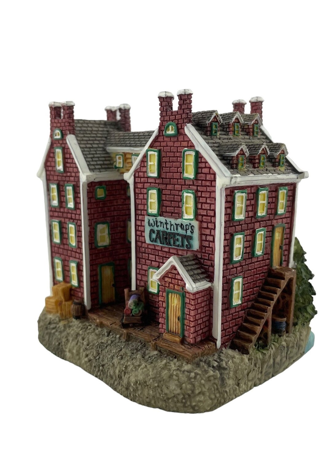 Vintage Miniature House, Winthrop Carpet Mill, Collectible Houses ...