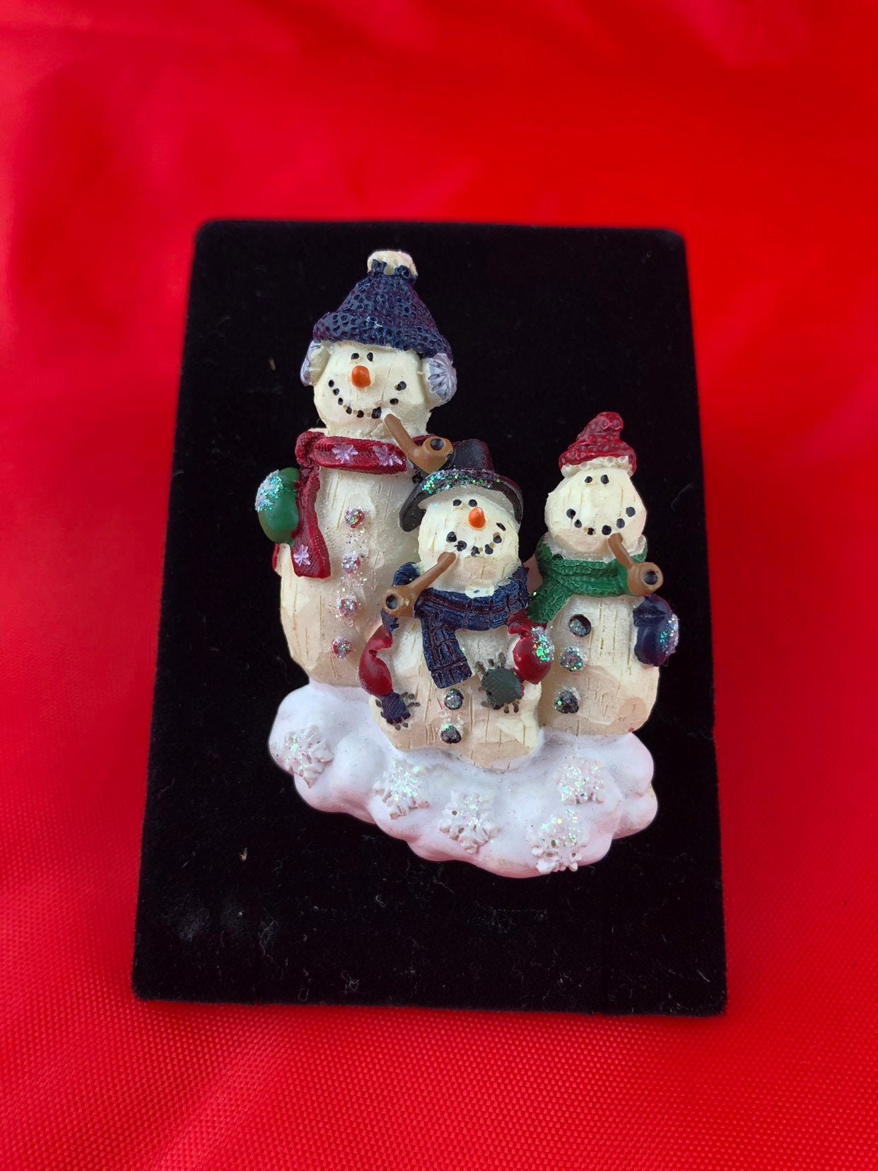 Vintage Resin Snowman Brooch, Christmas Holiday Jewelry - Etsy