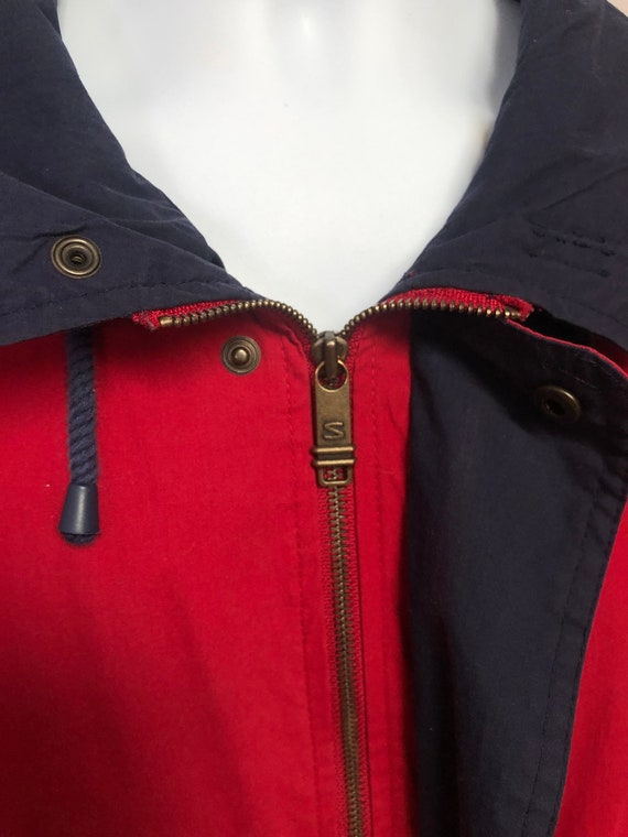 Vintage Mens Red Windbreaker Jacket, Lightweight Jack… - Gem