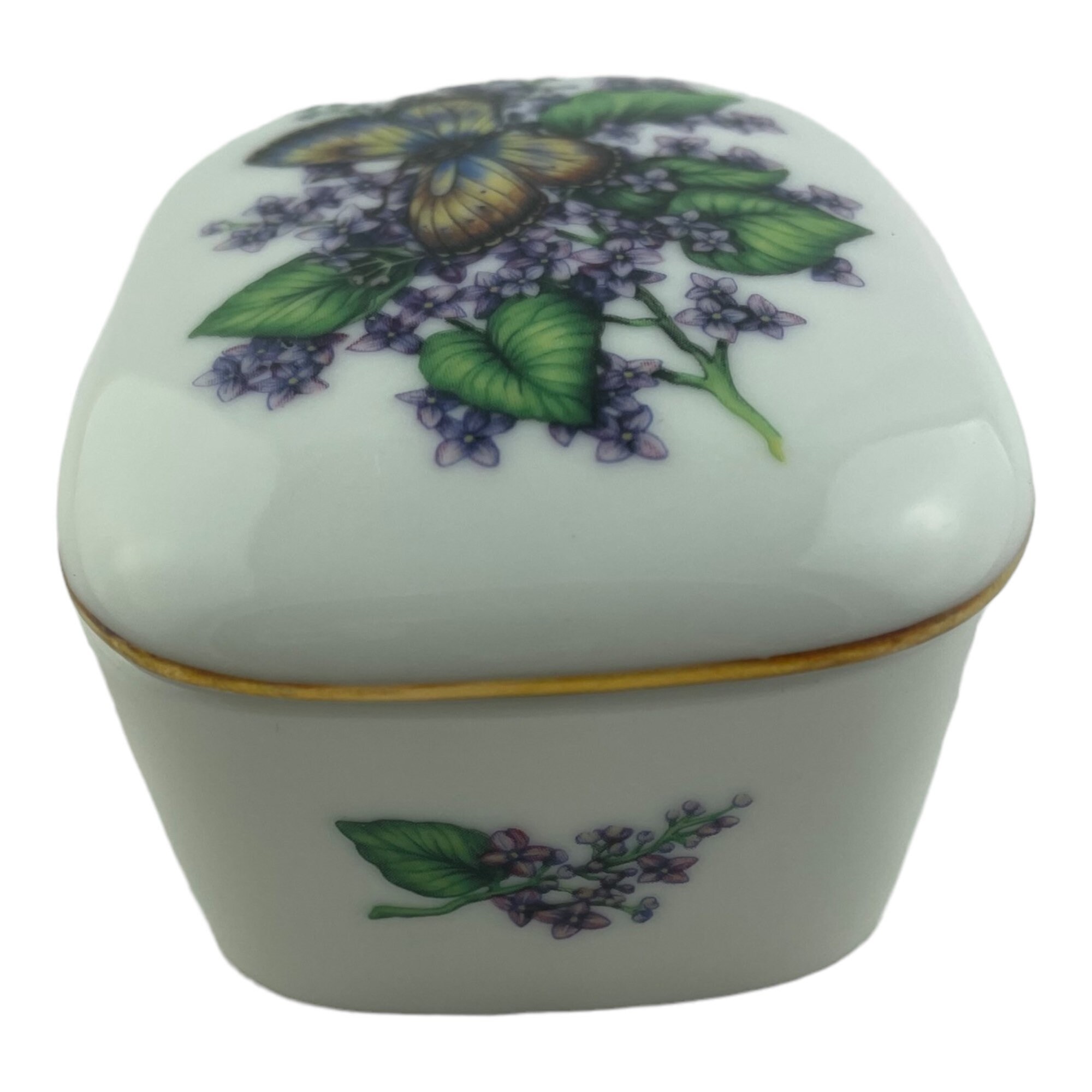 Vintage Porcelain Music Box, Small Porcelain Box, Trinket Box, Secret ...