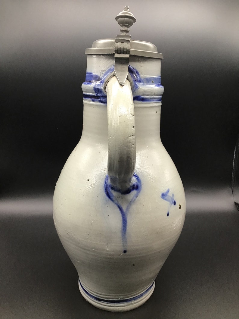 Westerwald German Stoneware Salt Glaze Stein/pitcher/jug Large 16 ...