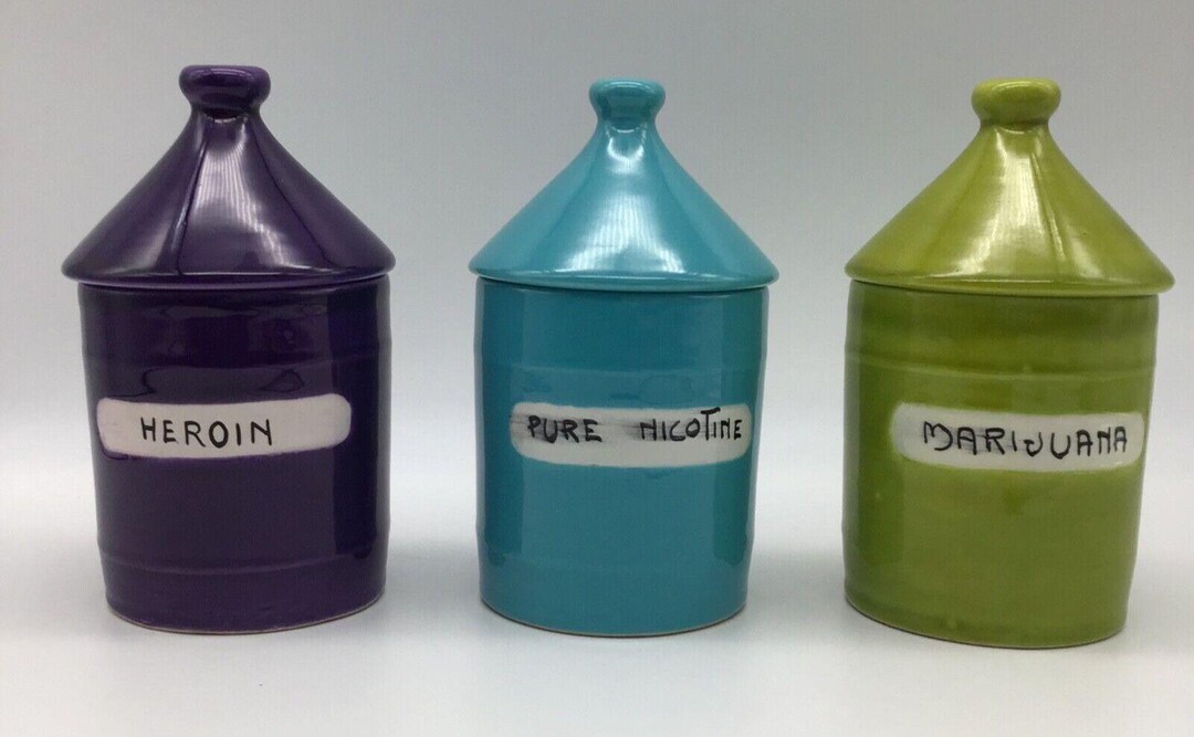 Raymor Vice Jars Canisters Set of 3 Italy MCM Marked Numbered R. 175/A ...