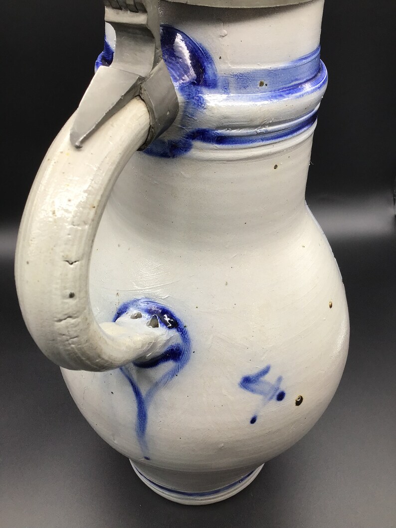 Westerwald German Stoneware Salt Glaze Stein/pitcher/jug Large 16 ...