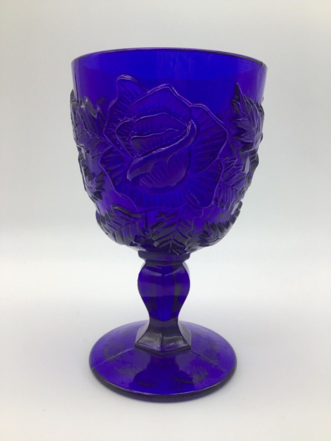 Madonna Inn Wild Rose Cobalt Blue Wine Goblet 5 Inch - Etsy