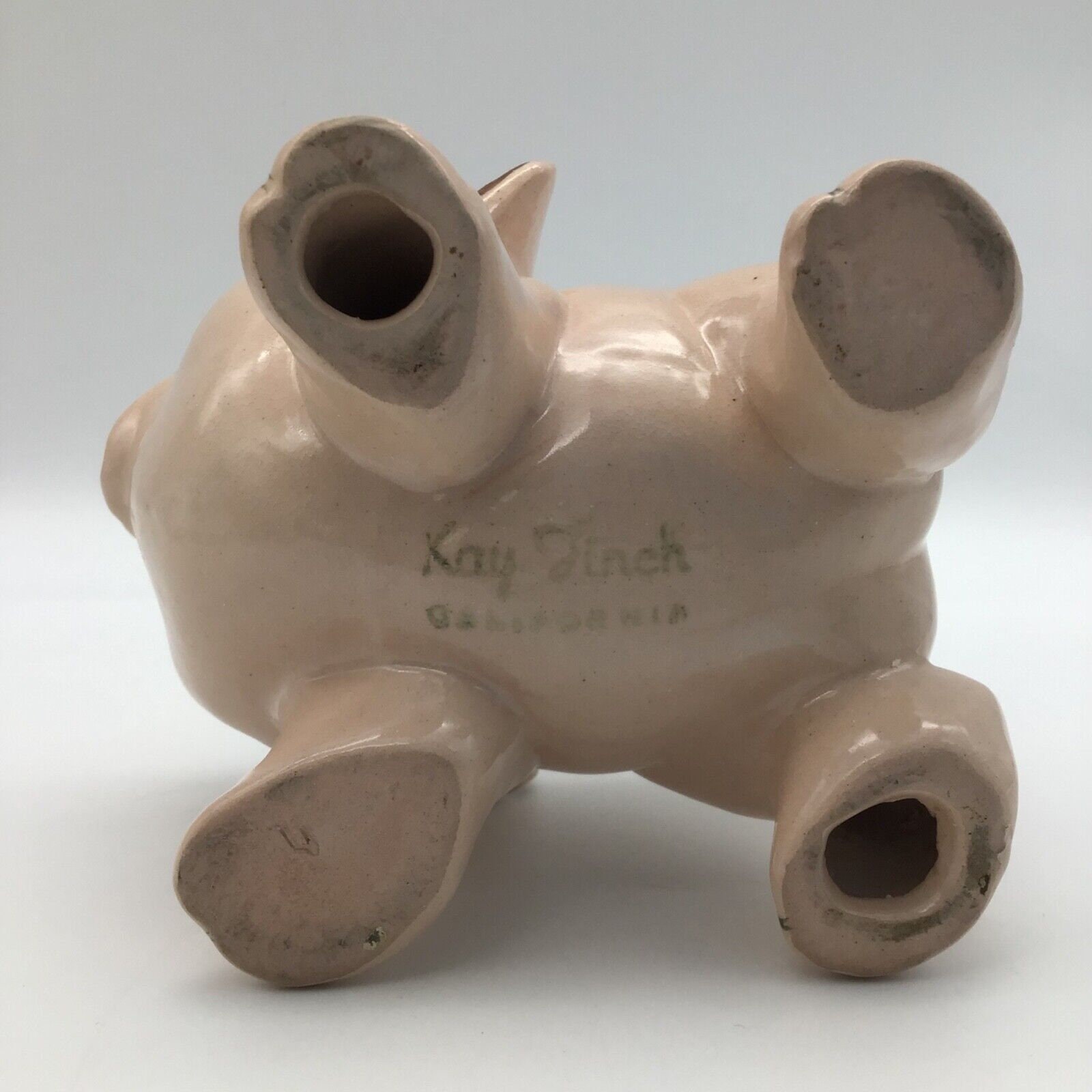 Kay Finch Pig Figurine California Pottery 3.5 in X 5 in Marked - Etsy