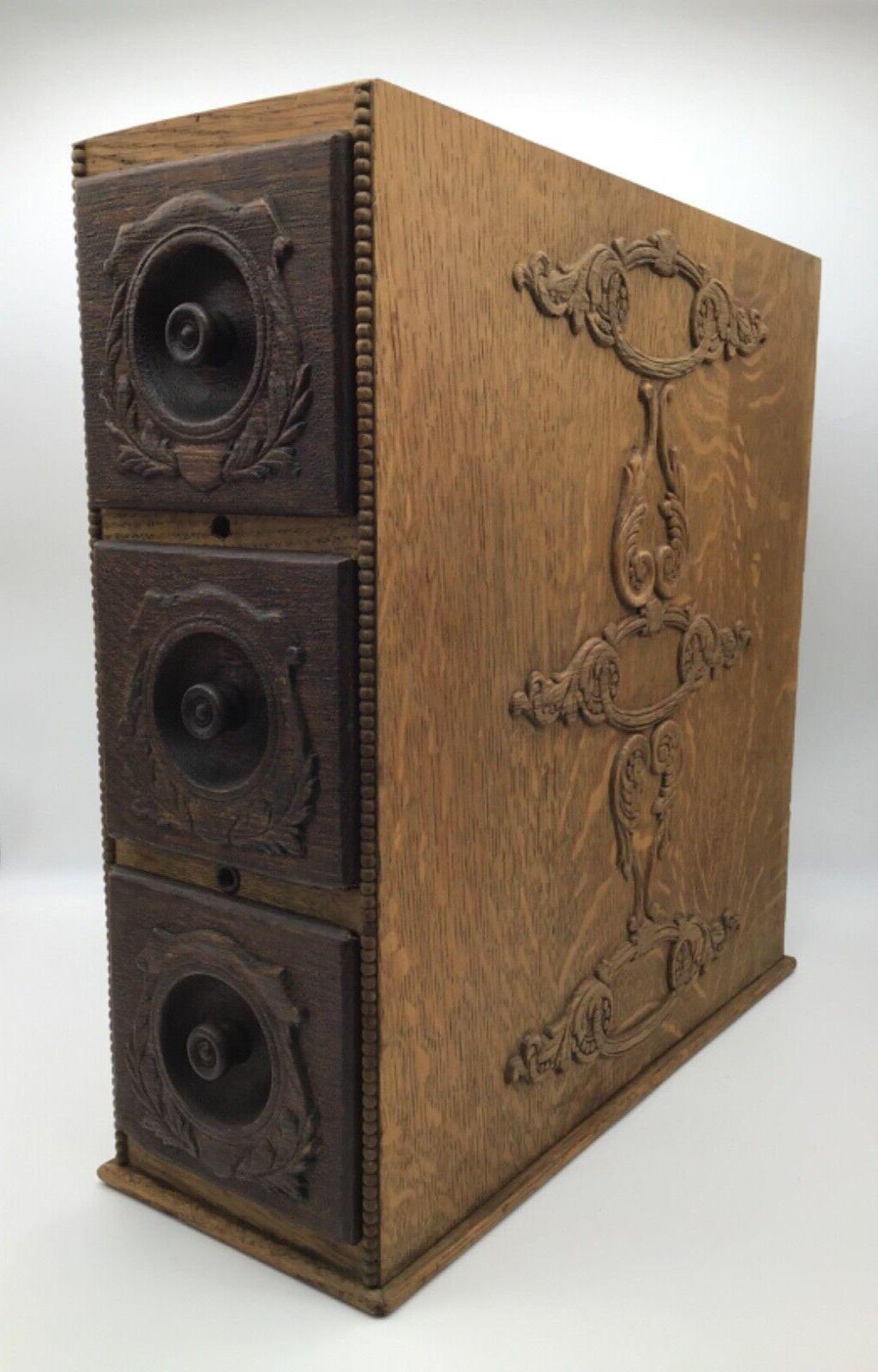 Singer Sewing Machine Storage Vintage/antique Wooden Ornate Set of 3 ...