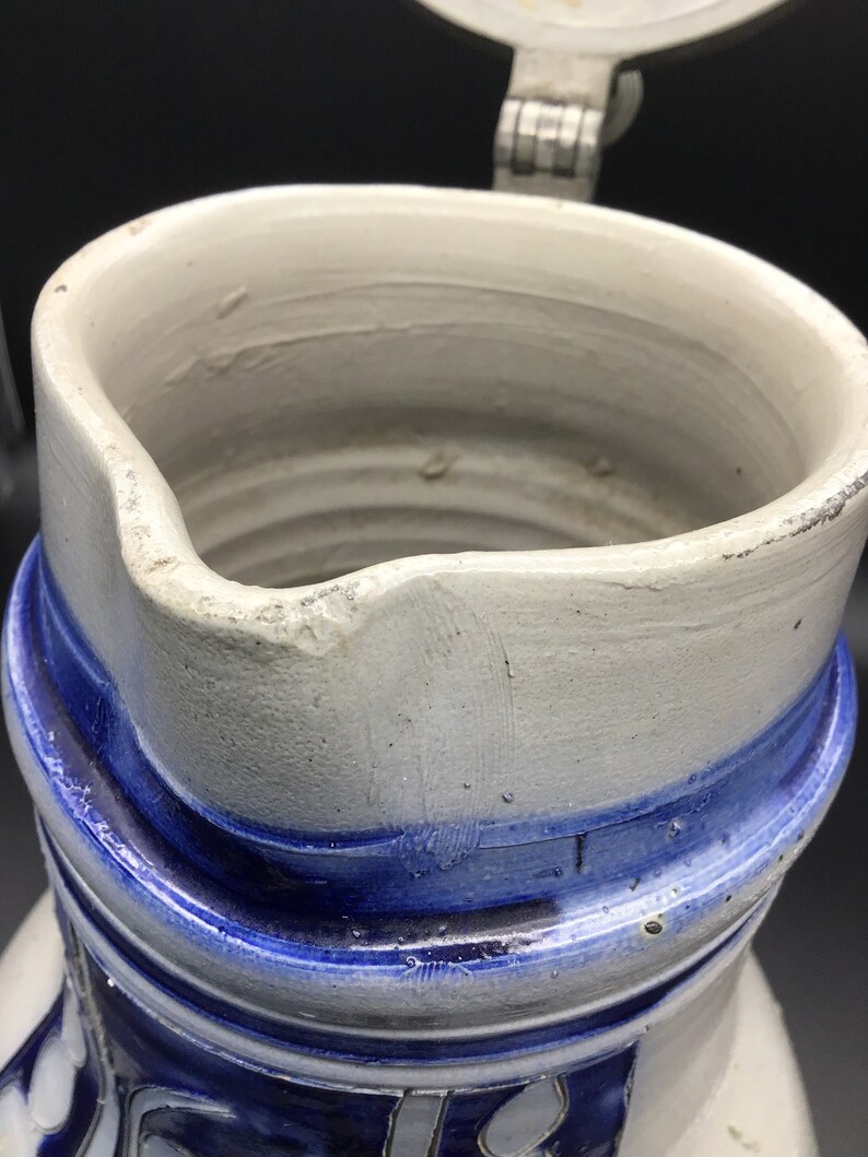 Westerwald German Stoneware Salt Glaze Stein/pitcher/jug Large 16 ...