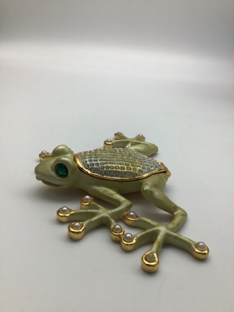Kingspoint Designs Jeweled Frog Trinket Box 4 Inches - Etsy