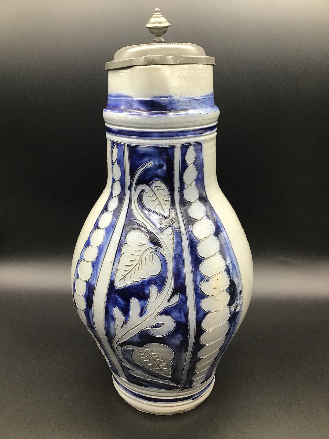 Westerwald German Stoneware Salt Glaze Stein/pitcher/jug Large 16 ...