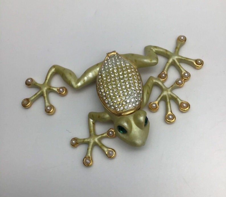 Kingspoint Designs Jeweled Frog Trinket Box 4 Inches - Etsy