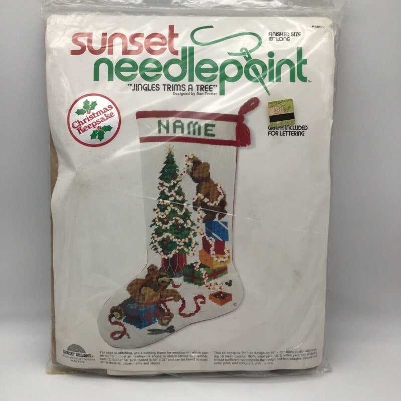 Needlepoint Stocking Kit - Etsy