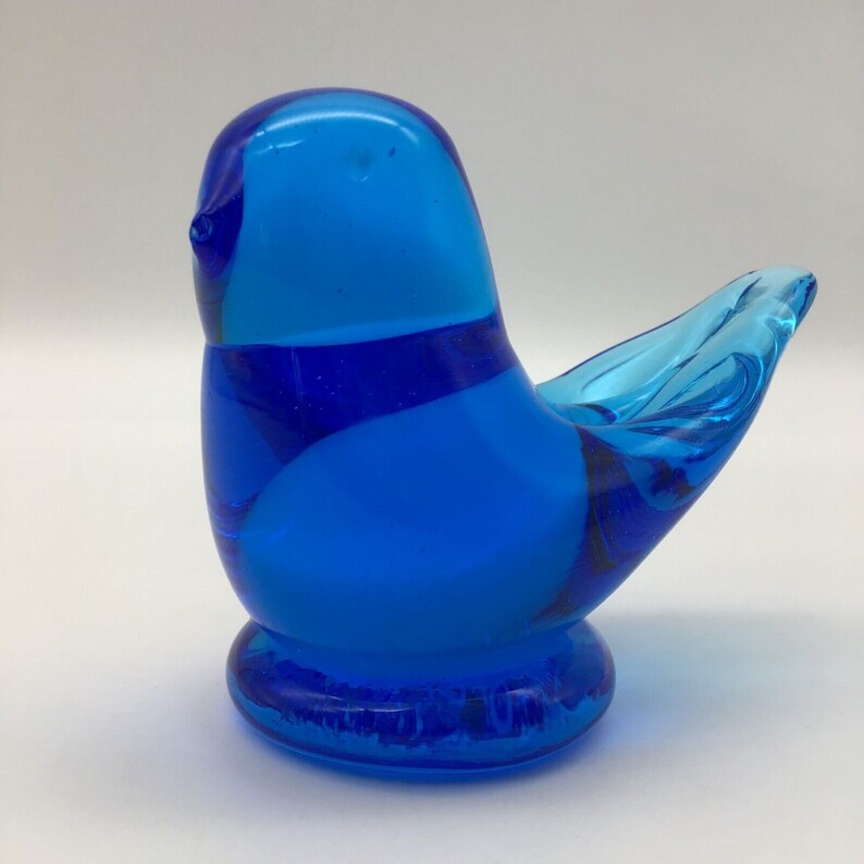 Leo Ward Terra Studios Blue Bird of Happiness Figurine 2.75 in Signed ...