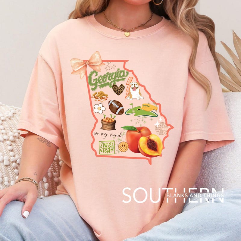 Georgia Peach Svg - Etsy