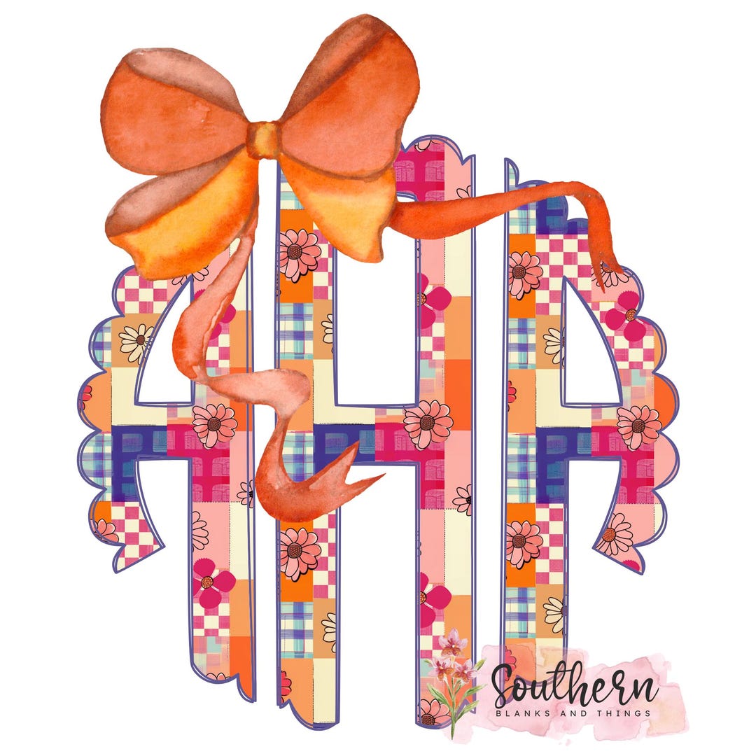 Harriett Quilted Alphabet Monogram, Digital Download, Sublimation ...