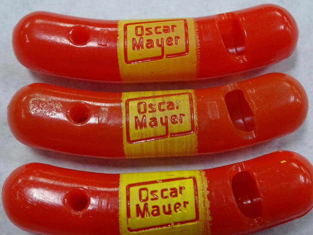 Vintage 1950's Oscar Mayer Weiner Whistles Lot Set (3) Each Hard ...