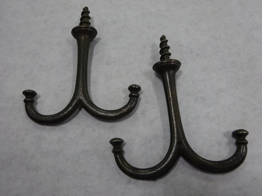 Two Vintage Mid Century Steel Dual Ceiling Hooks Lot of 2 Each - Etsy