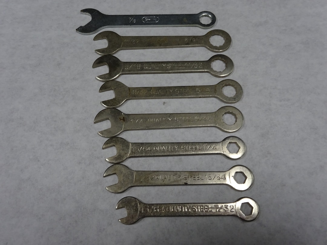 Vintage Lot of 8 Small Miniature Wrenches Quality Steel - Etsy