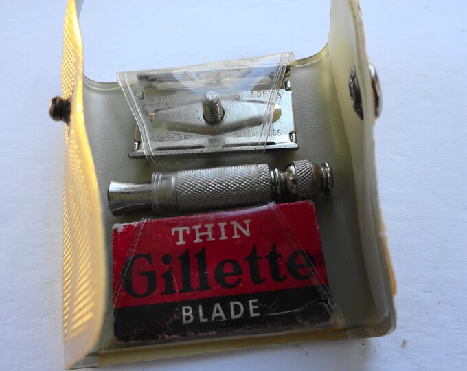 Vintage Miniature Gillette Safety Razor Stubby L-3 With Case - Etsy