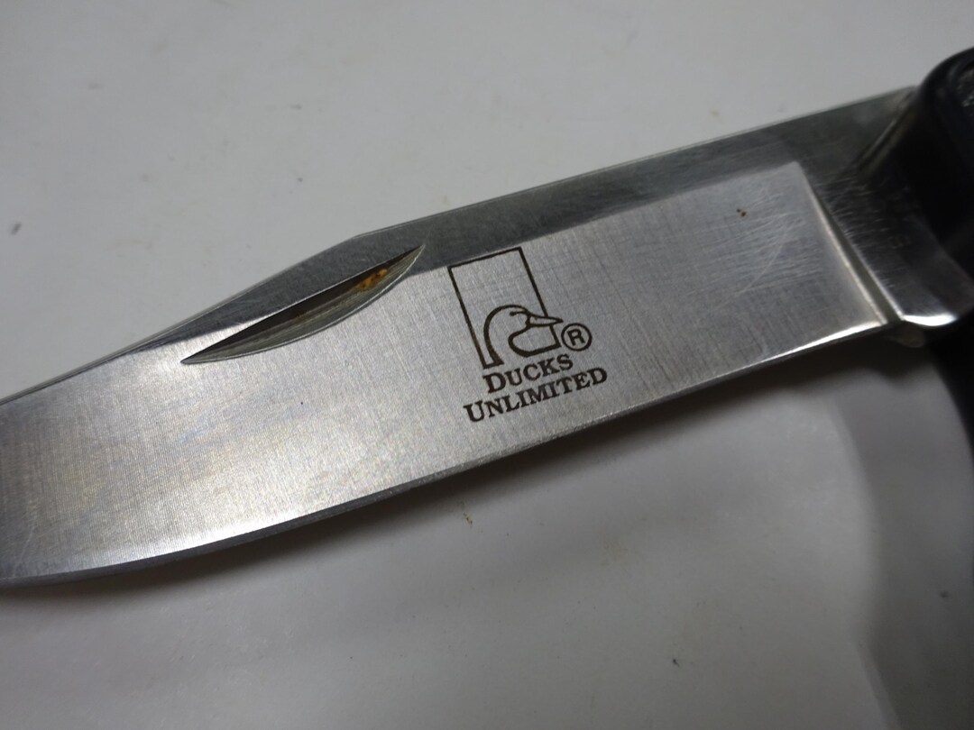 1994 Buck 426\ BUCKLITE Pocketknife Advertising Ducks Unlimited 3-1/2 ...