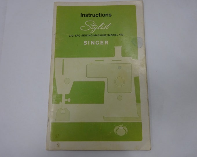 Vintage 1971 Singer Stylist Zig-zag Sewing Machine Instruction Manual ...