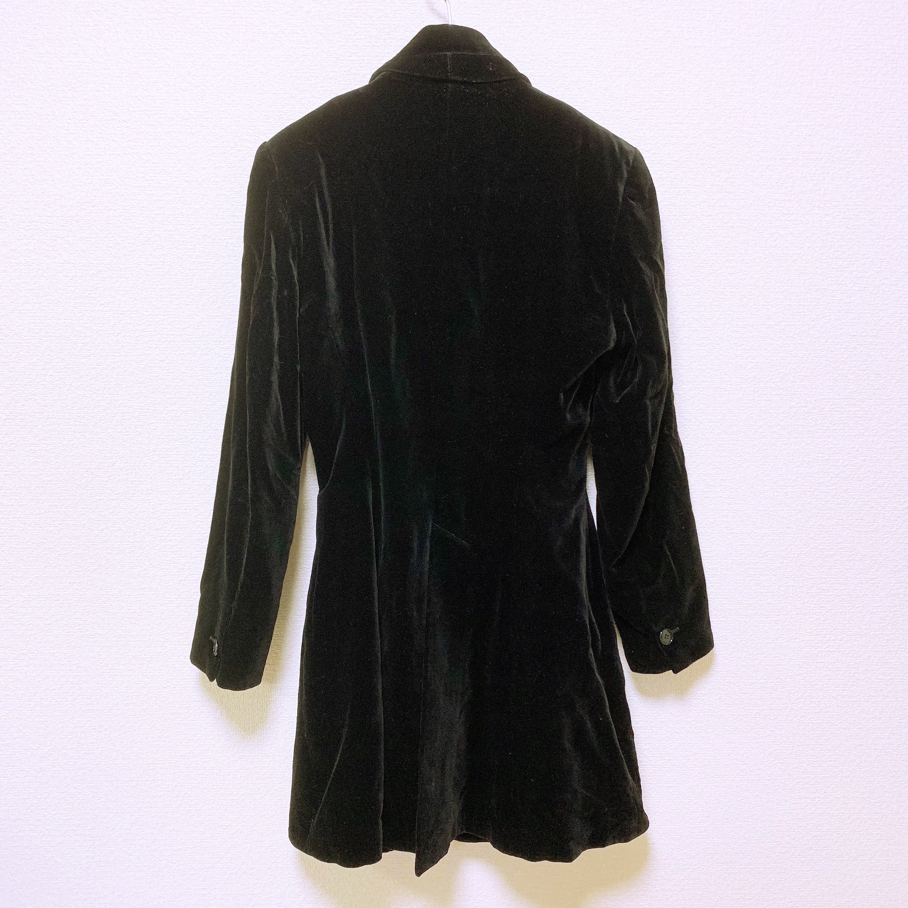 ALAIA Azzedine Alaia 80's Vintage Velvet Hem Pleated Coat - Etsy