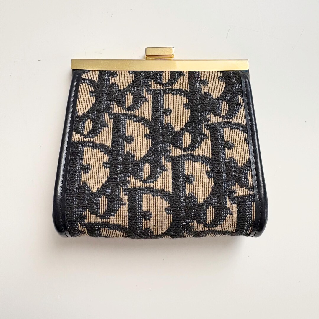 Christian Dior Vintage Trotter Pattern Coin Purse - Etsy