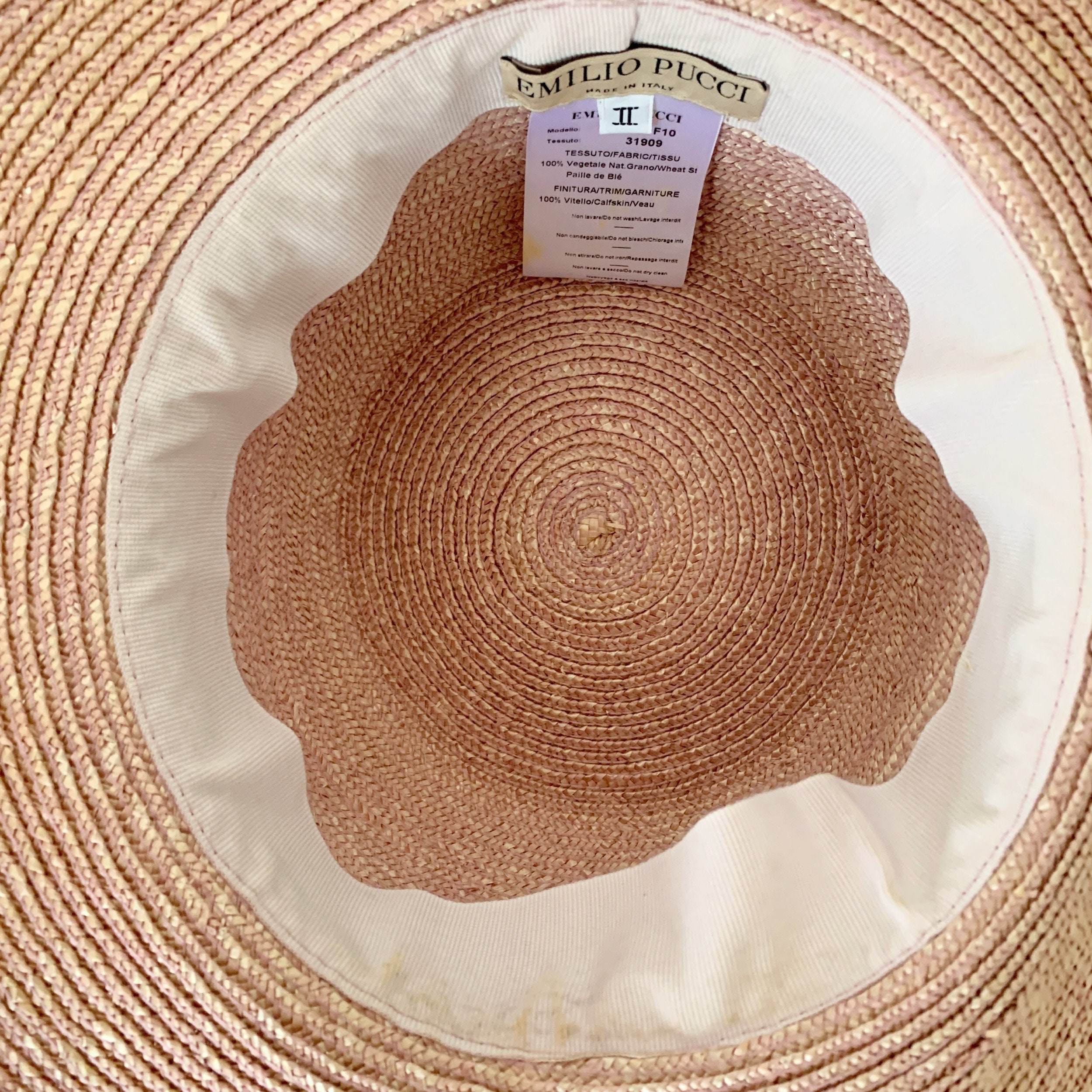 Emilio Pucci Leather Belt Straw Hat - Etsy