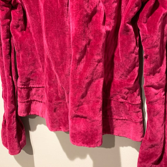 CELINE shocking pink velvet jacket - Gem