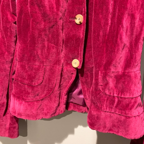 CELINE shocking pink velvet jacket - Gem