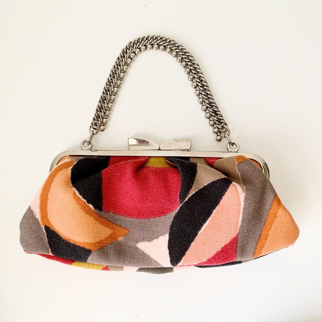 MARNI Art Print Silver Chain Clasp Mini Handbag - Etsy
