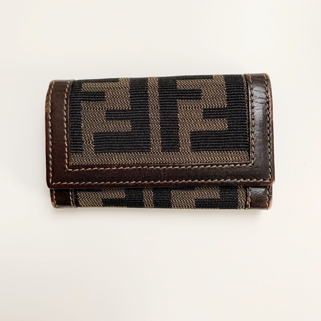 FENDI 90's Vintage Zucca Pattern Key Case - Etsy