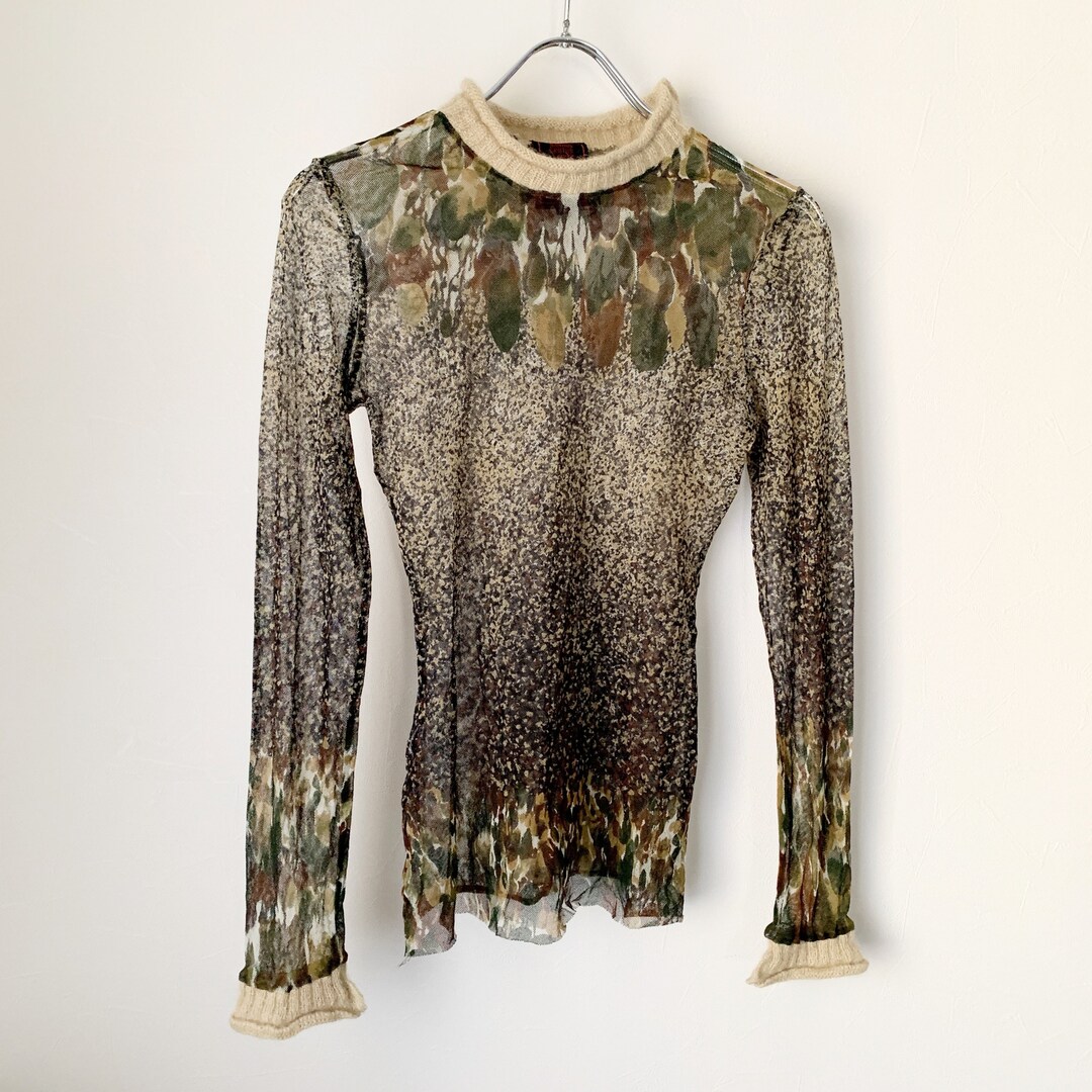 Jean Paul GAULTIER Vintage Power Net Mesh ×knit Top - Etsy