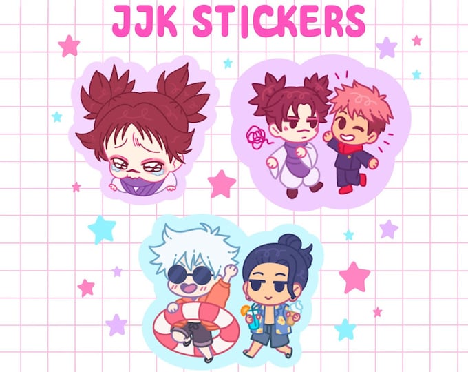 JJK Inspired Stickers - Etsy