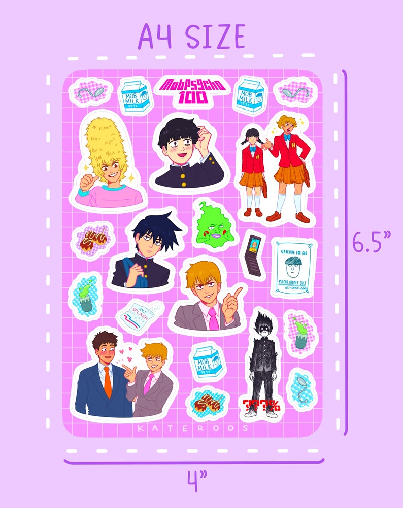MP 100 Inspired Sticker Sheet - Etsy