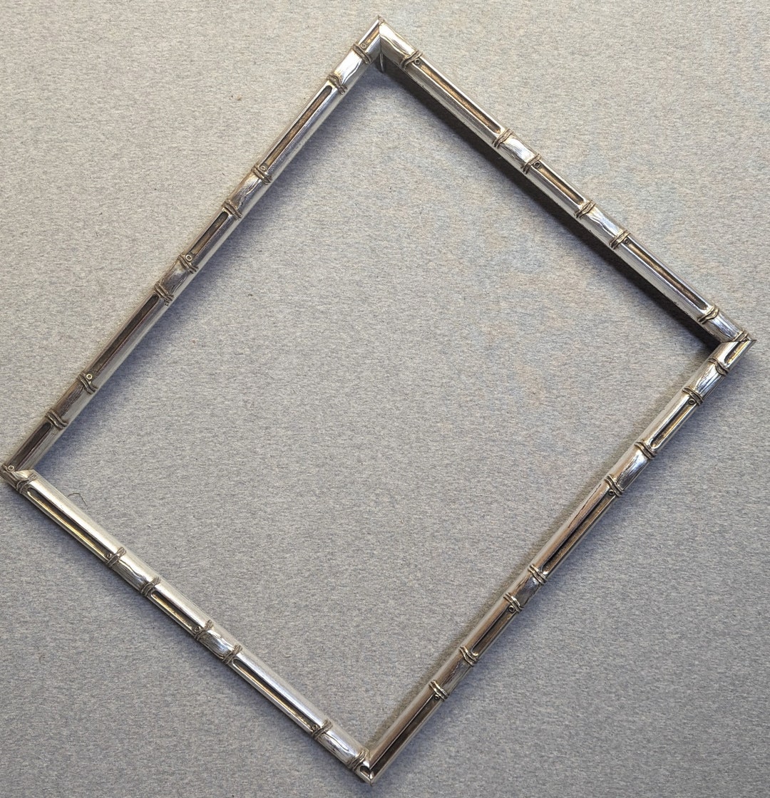 13x16 Frame approximate Size Silver Bamboo Style With Optional Glass ...