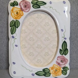 Ceramic Photo Frames SET OF THREE White 5x7 and 4x6 With Choice of ...