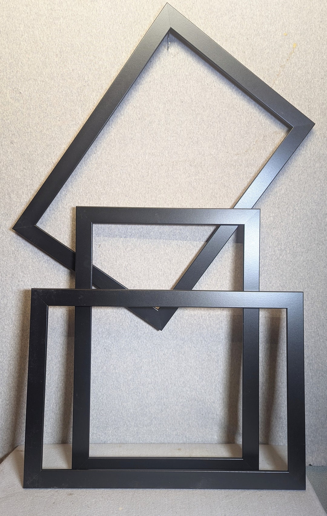 12x18 Frame **NEW** Black Simple Plain With Optional Glass and Custom ...