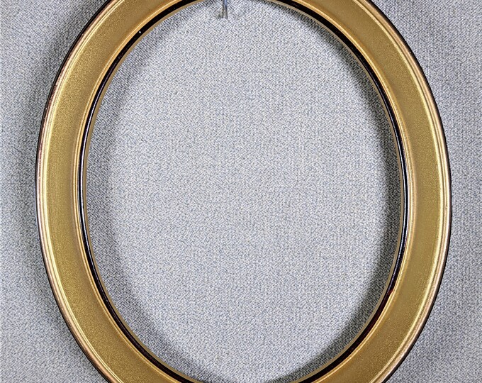 8x10 Oval Frame (APPROXIMATE SIZE) Vintage Gold With Optional Glass and ...