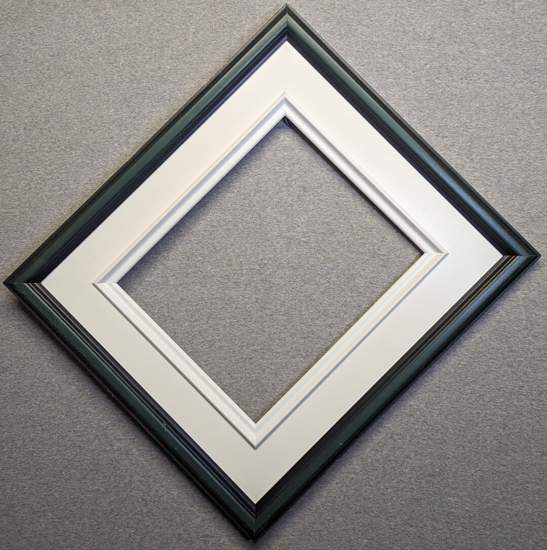 10x12 Frame Wide Very White With Black Modern Contemporary With ...