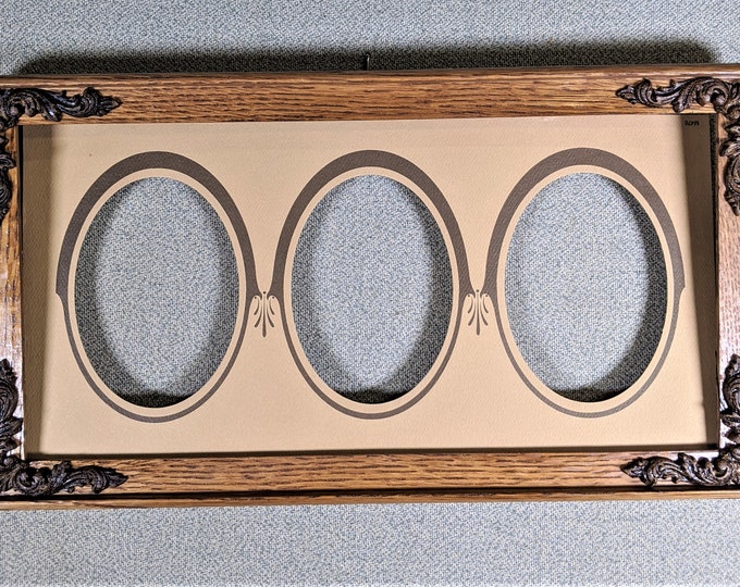 6x12 Frame Vintage Oak Long Narrow With Decorative Corners Wood With ...