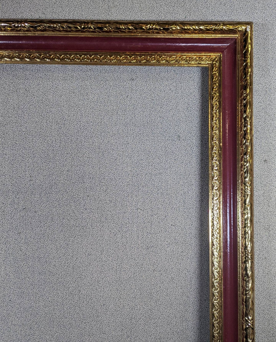 20x24 Frame Vintage Red and Bright Gold Ornate Plastic With Optional ...