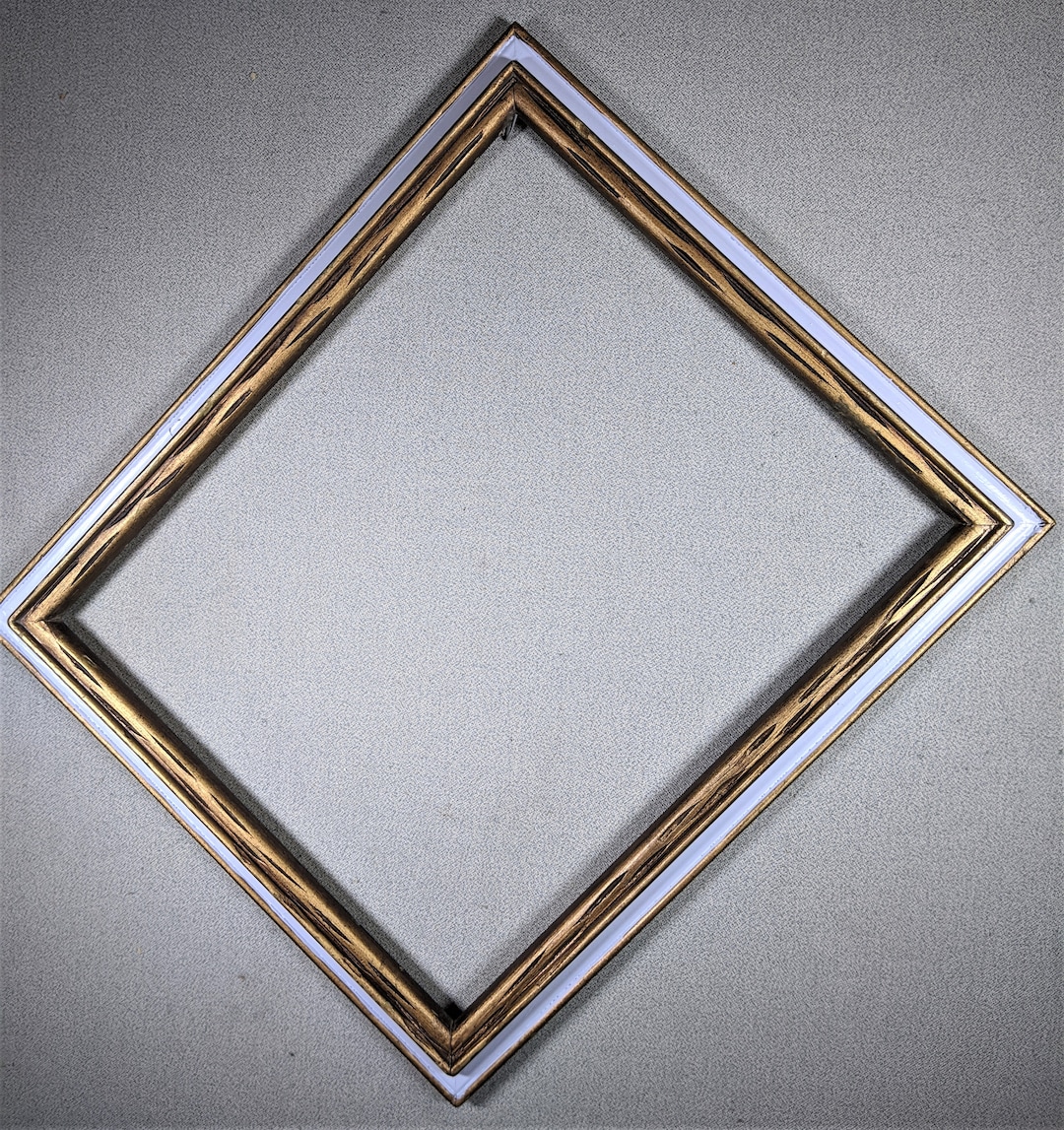 15x18 Frame (approximate Size) Vintage Gold and White With Optional ...