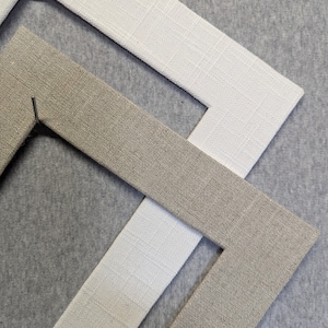 SINGLE STYLE LINEN Hand Wrapped Picture Matting 26 Colors - Etsy