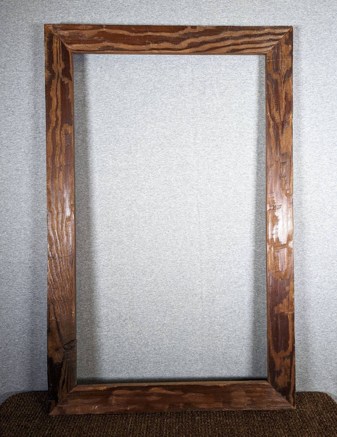 14x24 Frame approximate Size Vintage Rustic Dark Brown and Optional ...